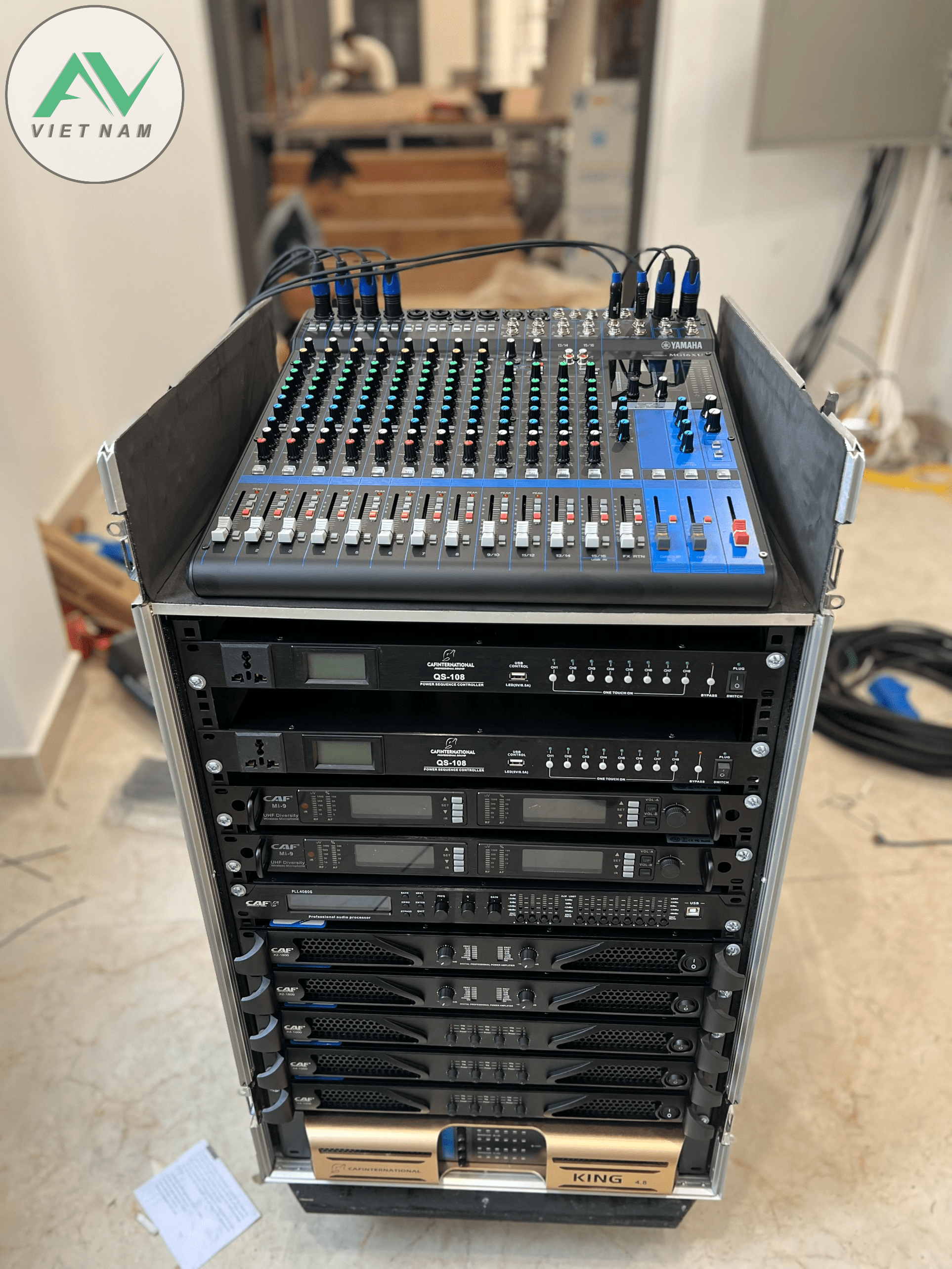 AV VIETNAM - HỆ THỐNG ÂM THANH HỘI TRƯỜNG WHITE PALACE QUỲNH CÔI - THÁI BÌNH